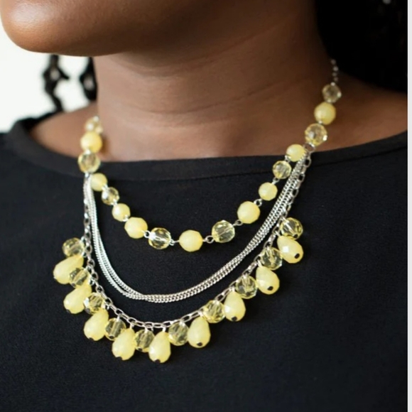 Jewelry | Yellow Beaded Necklace | Poshmark